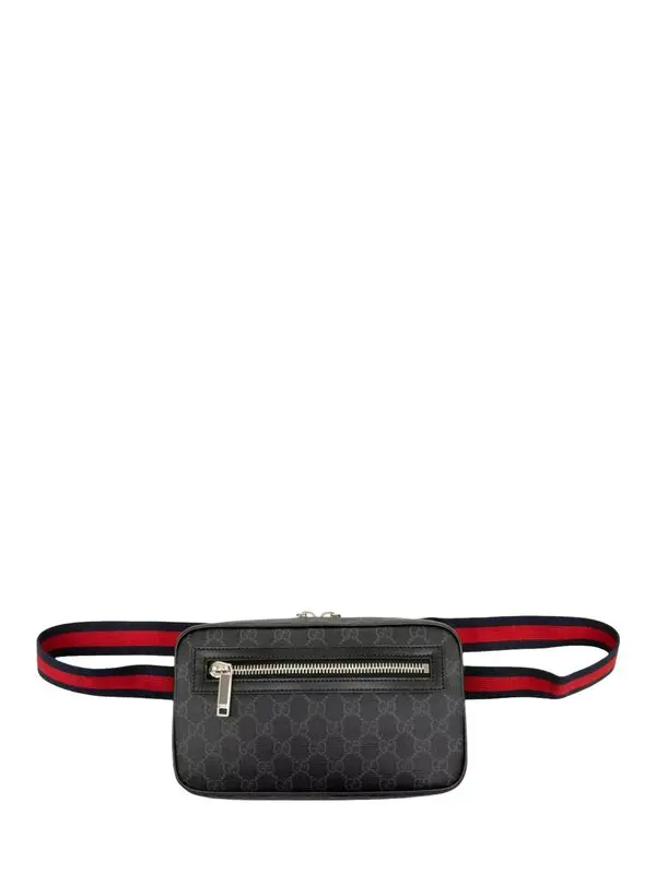 Gucci Gg Supreme Web Belt Bag - Black