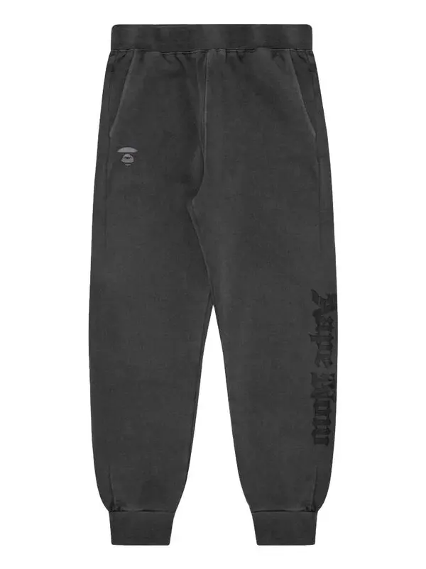 AAPE BY *A BATHING APE Moonface Embroidered Sweatpants - Grey