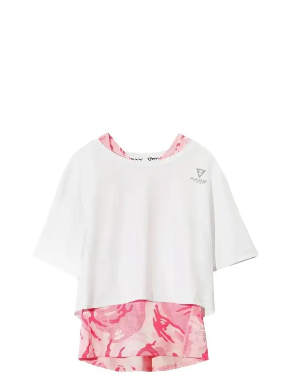 AAPE BY *A BATHING APE Aap Aape Layered-effect Logo-print T-shirt - White