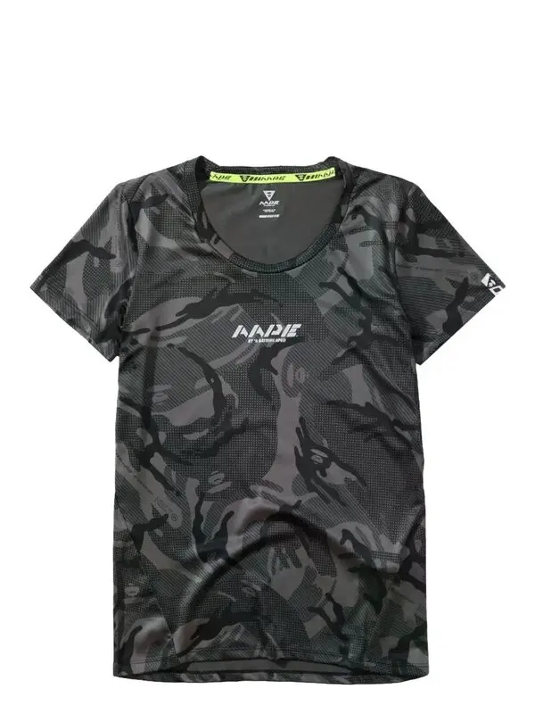 AAPE BY *A BATHING APE Camouflage Print Logo T-shirt - Grey