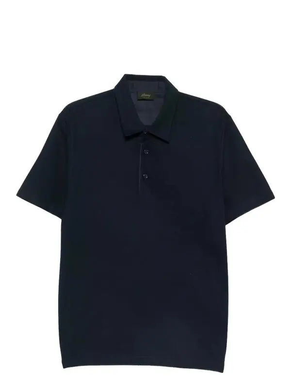 Brioni Short-sleeve Polo Shirt - Blue