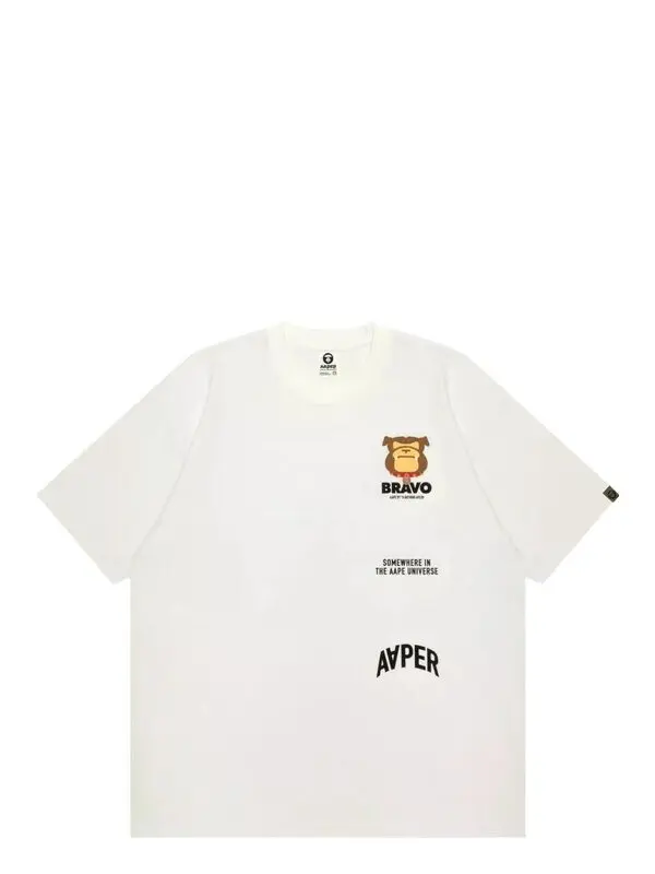 AAPE BY *A BATHING APE Aaper Bravo Printed T-shirt - Black