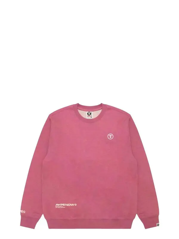 AAPE BY *A BATHING APE Moonface Logo Sweatshirt - Pink