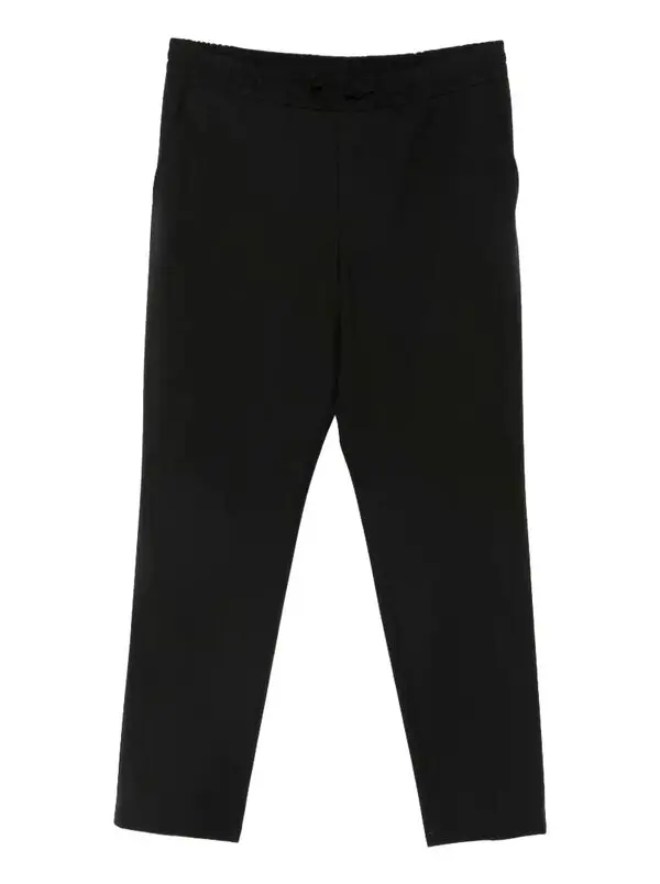 BOSS Drawstring Elasticated-waist Trousers - Black