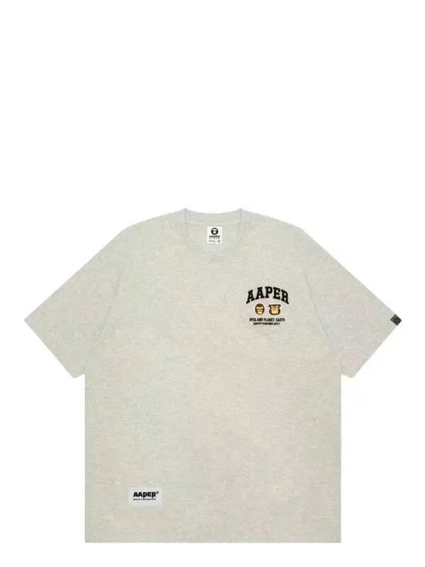 AAPE BY *A BATHING APE Aaper Logo-print T-shirt - Grey