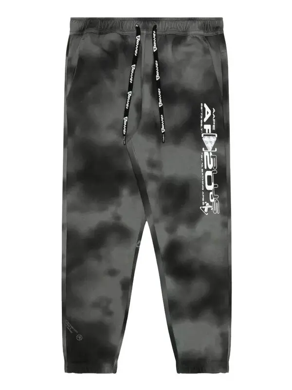 AAPE BY *A BATHING APE Moonface Tie-dye Track Pants - Grey
