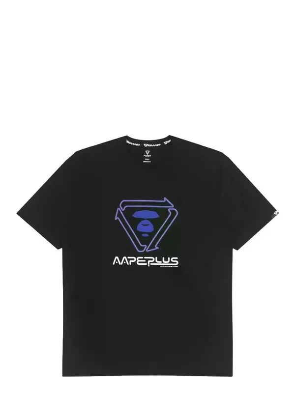 AAPE BY *A BATHING APE Moonface Printed T-shirt - Black