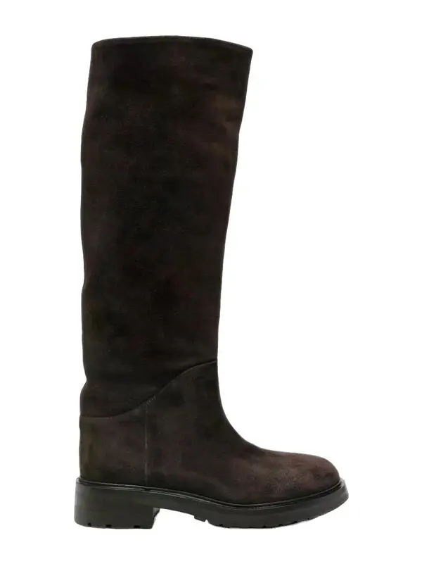 STRATEGIA SHOES Strategia Suede Knee-high Boots - Brown