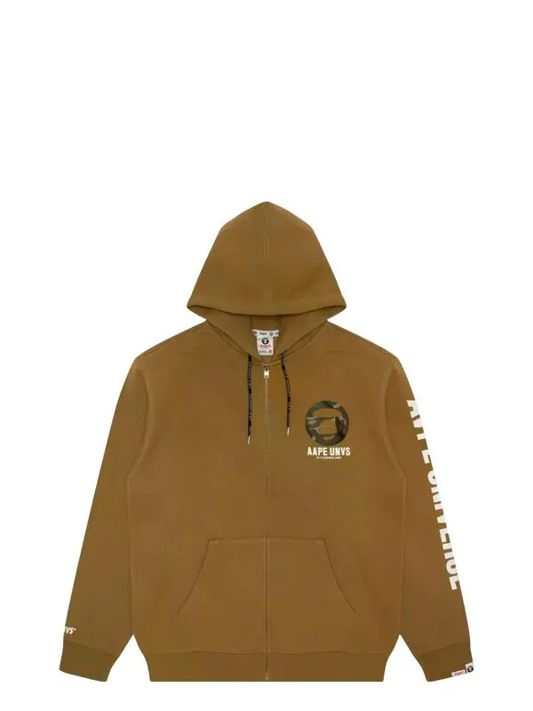 AAPE BY *A BATHING APE Moonface Zip-up Hoodie - Brown
