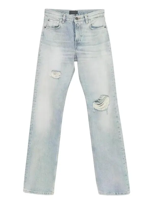 HAIKURE Distressed Straight-leg Jeans - Blue