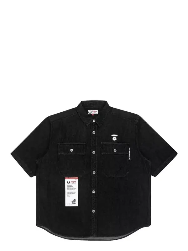 AAPE BY *A BATHING APE Moonface Short-sleeve Shirt - Black