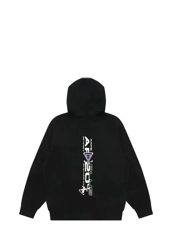 AAPE BY *A BATHING APE Moonface Graphic Hoodie - Black