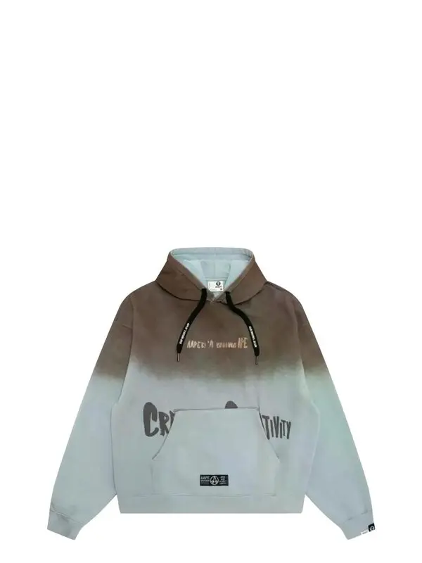 AAPE BY *A BATHING APE Logo-print Hoodie - Blue