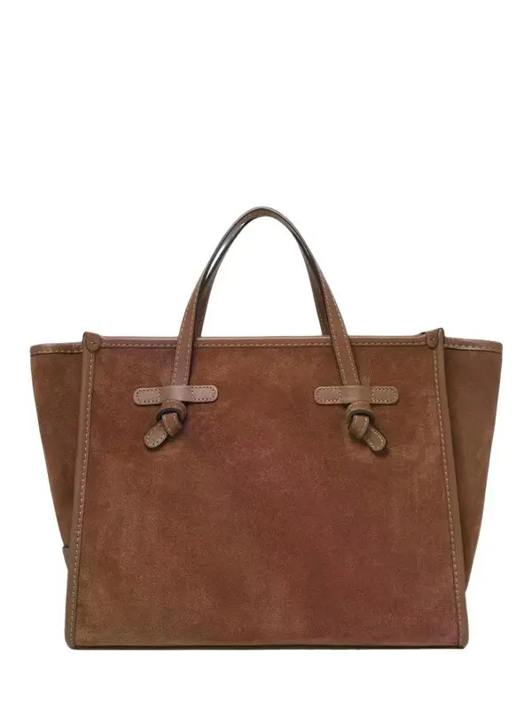 MARCELLA CLUB Miss Marcella 32 Suede Tote Bag - Brown