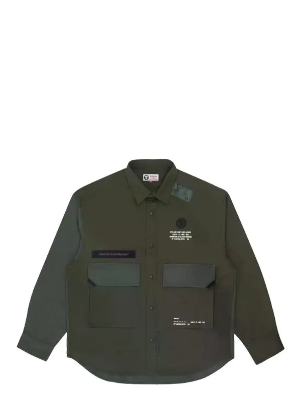 AAPE BY *A BATHING APE Moonface Long-sleeve Shirt - Green