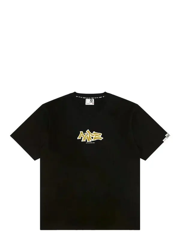 AAPE BY *A BATHING APE Logo-print Short-sleeve T-shirt - Black