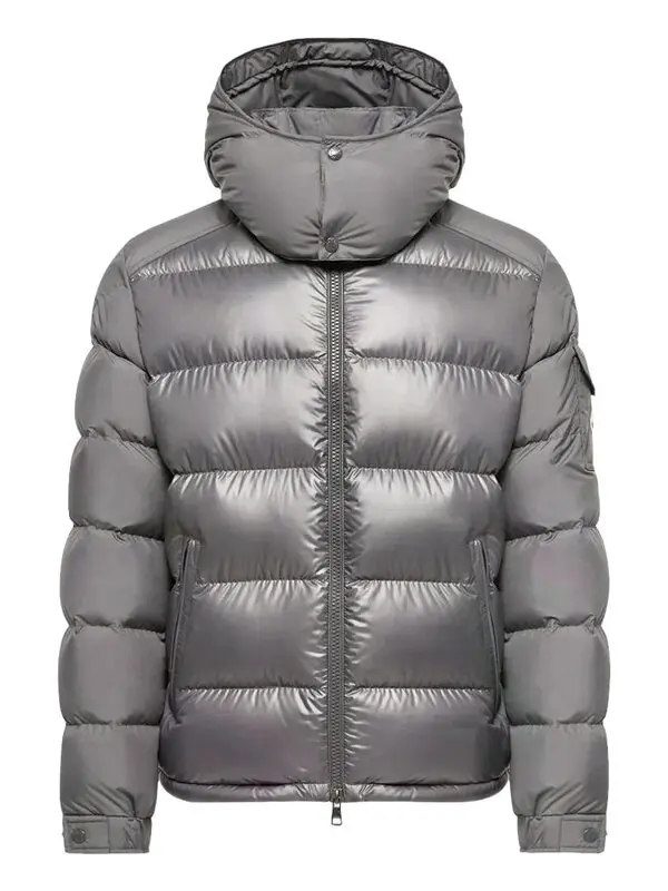 Moncler Quilted Hooded Jacket - Grey