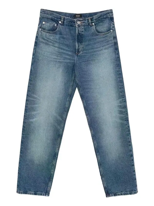 A.p.c. Fairfax Straight-leg Jeans In Washed Finish - Blue