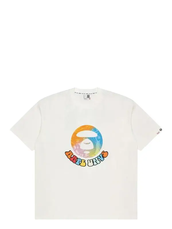 AAPE BY *A BATHING APE Moonface Graphic-print T-shirt - White