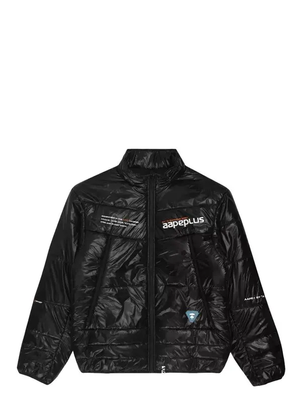 AAPE BY *A BATHING APE Quilted Logo-print Jacket - Black