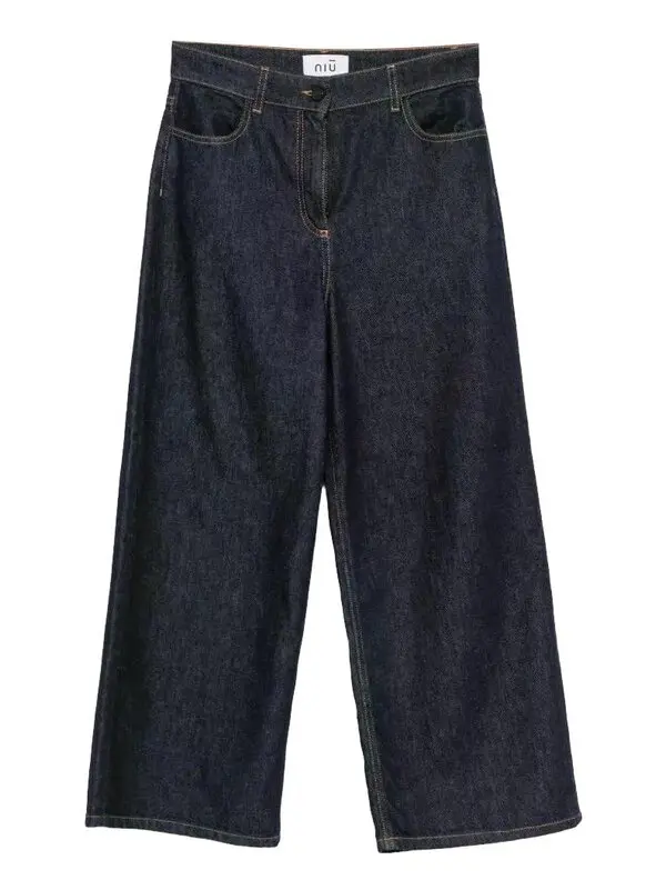 NIU Wide-leg Jeans - Blue