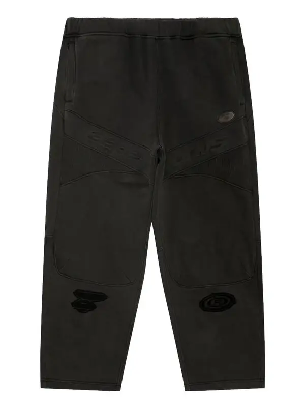 AAPE BY *A BATHING APE Moonface Logo-patch Track Pants - Black