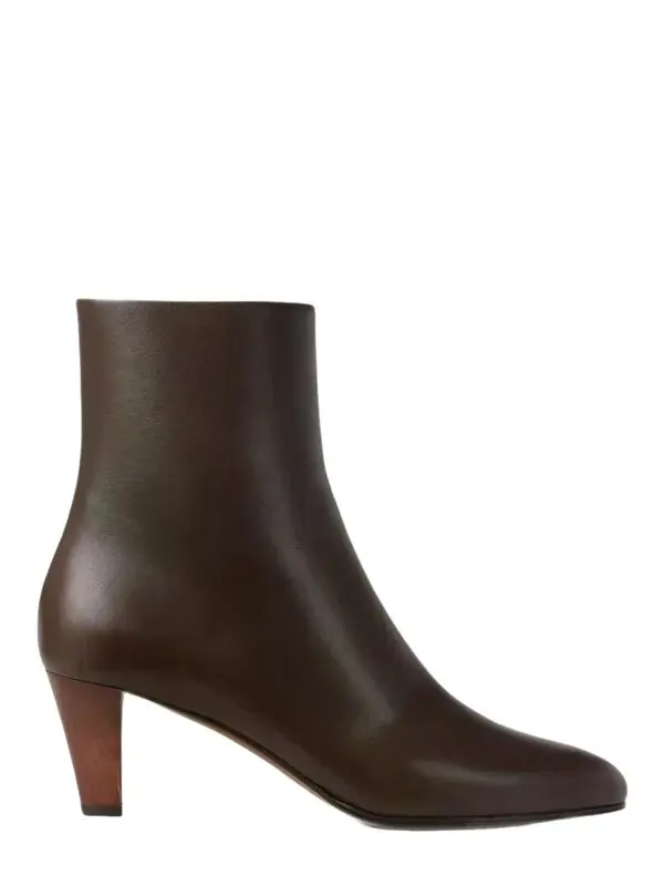 Ralph Lauren Bernice Leather Ankle Boots - Brown