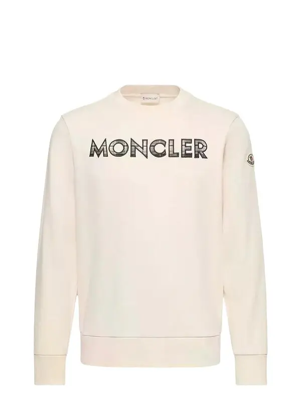 Moncler Logo-print Sweatshirt - Neutrals