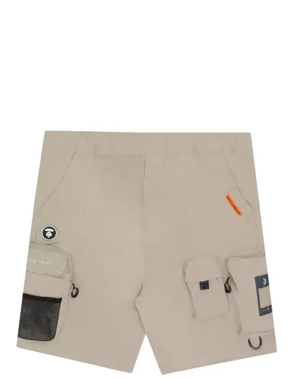 AAPE BY *A BATHING APE Moonface Cargo Shorts - Neutrals