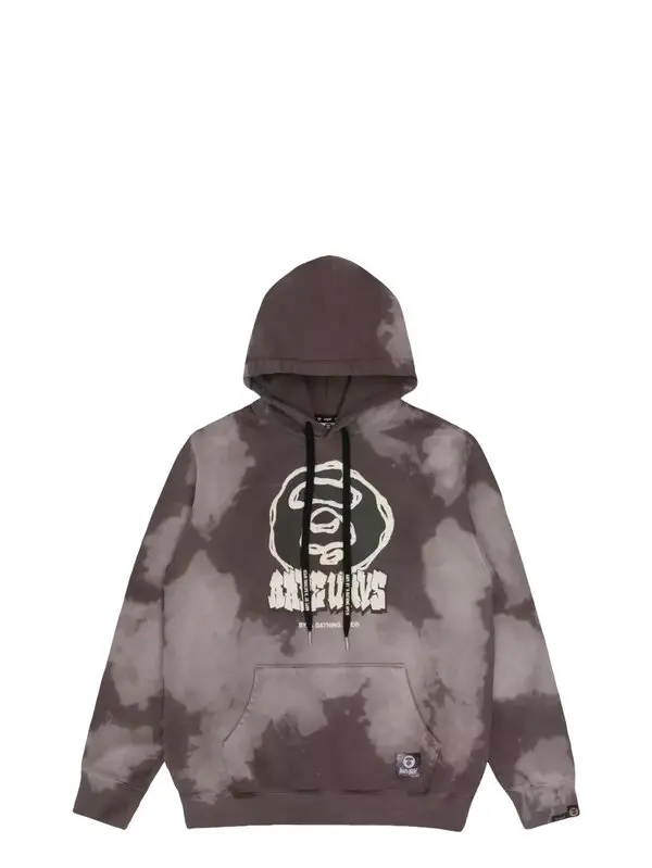 AAPE BY *A BATHING APE Moonface Splattered Graphic Hoodie - Brown