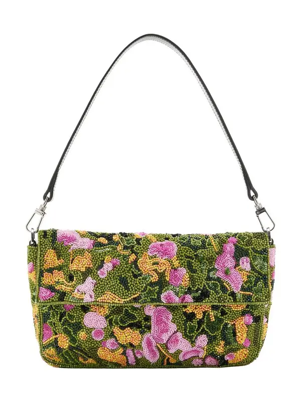 Staud Timmy Convertible Beaded Leather Bag - Multi