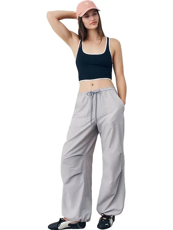 Daily Practice Gwen Slouchy Pants - Silver