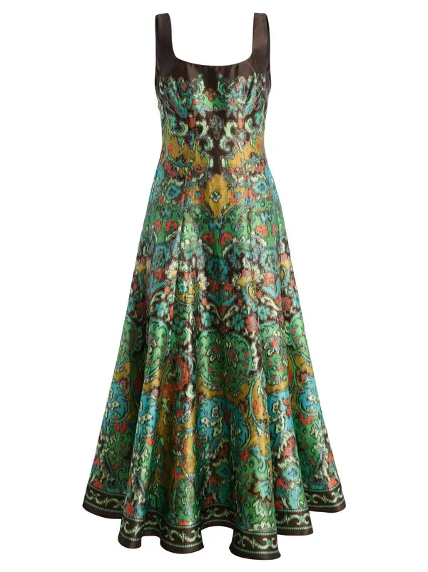 ALEMAIS Charlotte Satin Gown - Multi