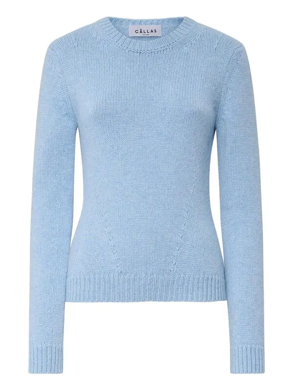 CALLAS MILANO Jeanne Cashmere Knit Sweater - Cloud