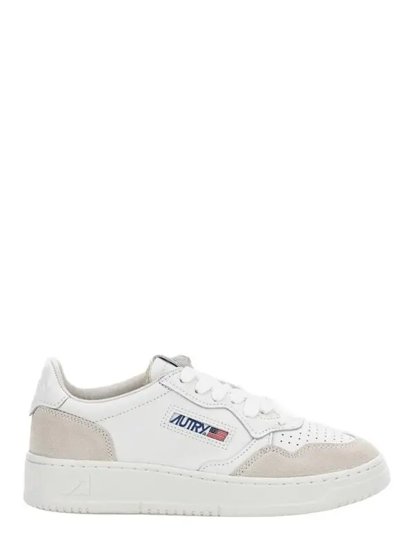 AUTRY Medalist Low Leather Sneakers - Bianco
