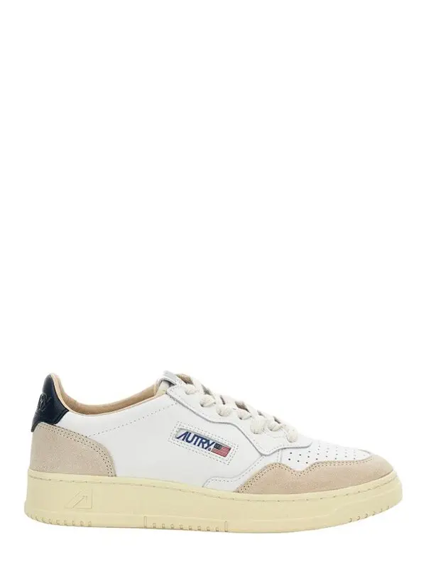 AUTRY Medalist Low Sneakers In Pelle - Bianco