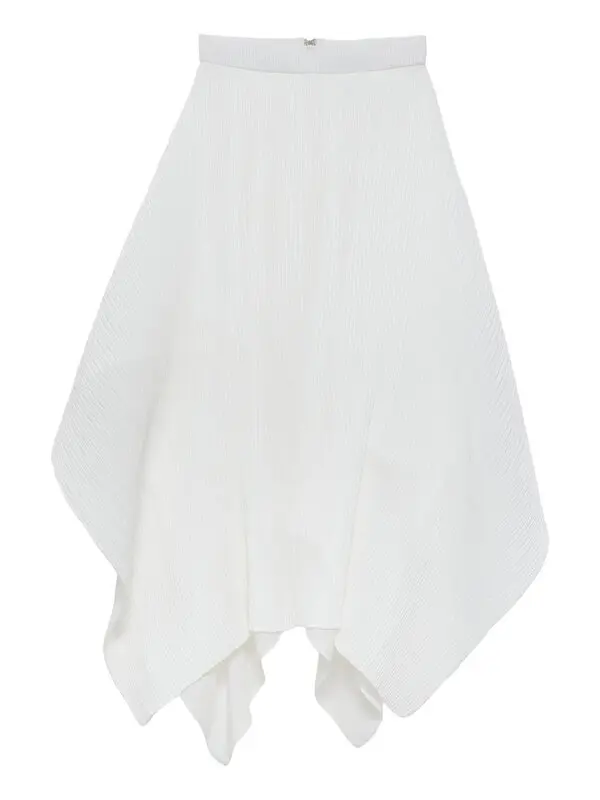 JW Anderson Pleated Midi Skirt - White