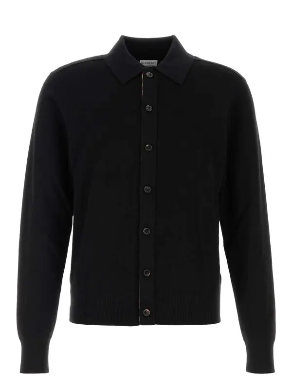 Burberry Wool Cardigan - Black