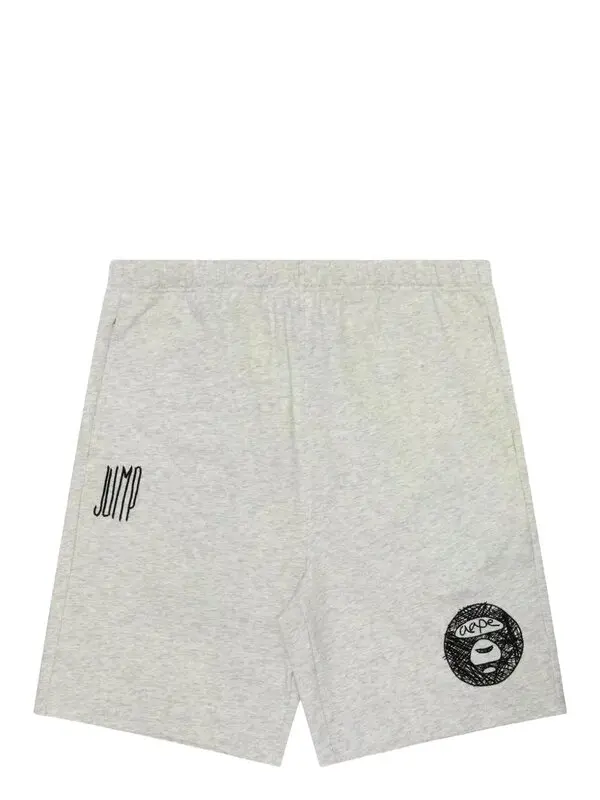 AAPE BY *A BATHING APE Moonface Elasticated-waist Shorts - Grey