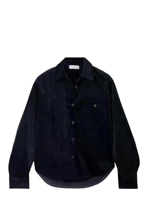 VIOLANTE NESSI Bartolomeo Corduroy Shirt - Blue