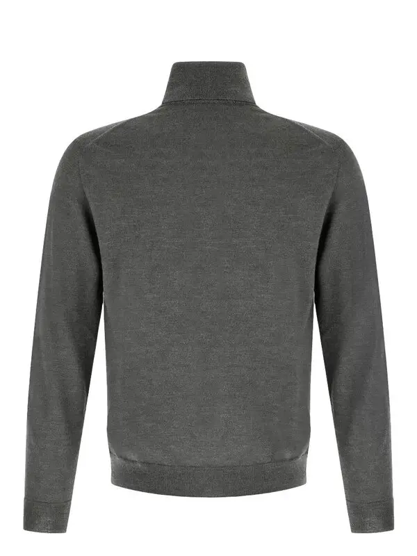 ZANONE Roll-neck Wool Sweater - Grey
