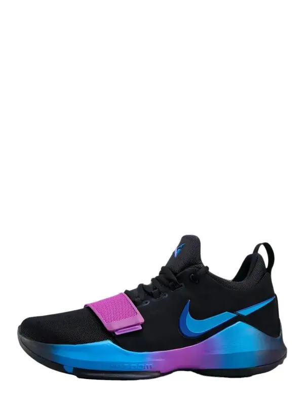 Nike Pg 1 Touch-strap Sneakers - Black
