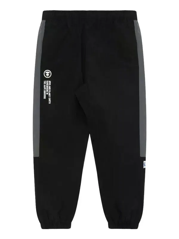 AAPE BY *A BATHING APE Moonface Panelled Track Pants - Blue