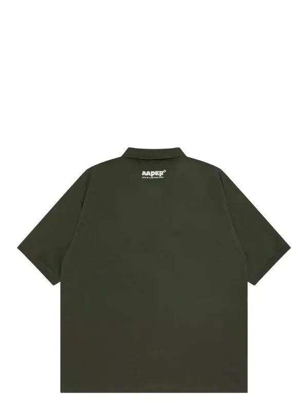 AAPE BY *A BATHING APE Aaper Logo-embroidered Polo Shirt - Green