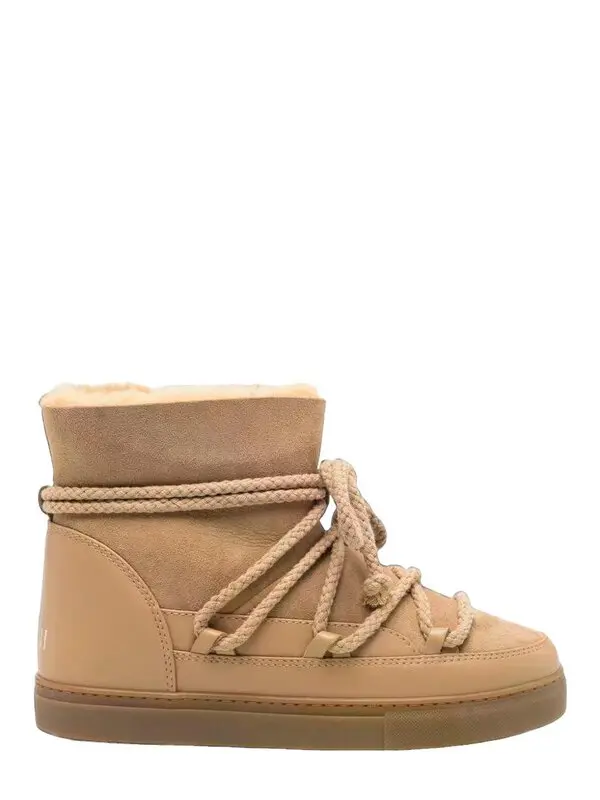 Inuikii Classic Lace-up Suede Boots - Neutrals