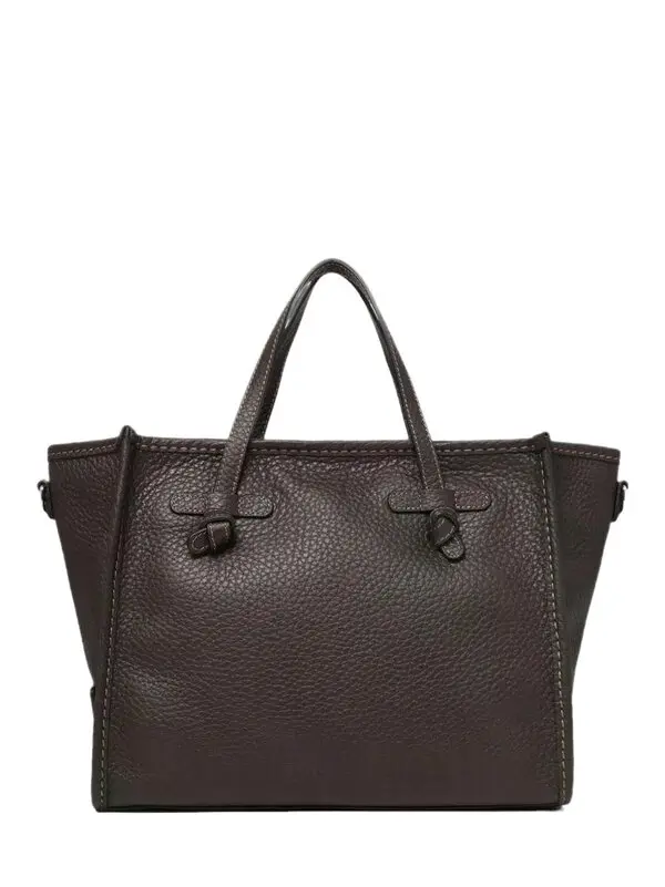 MARCELLA CLUB Leather Tote Bag - Brown