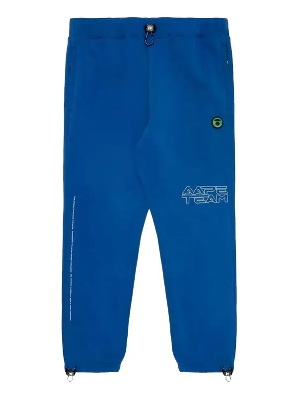 AAPE BY *A BATHING APE Moonface Patch Track Pants - Grey