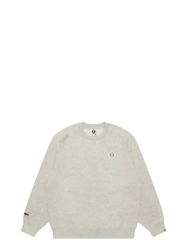 AAPE BY *A BATHING APE Moonface Logo Sweatshirt - Grey