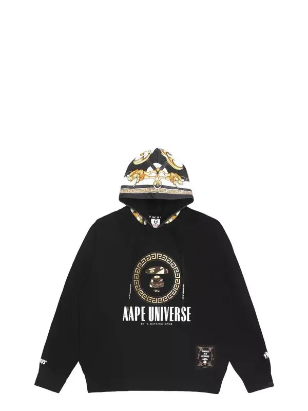 AAPE BY *A BATHING APE Graphic Print Hoodie - Black