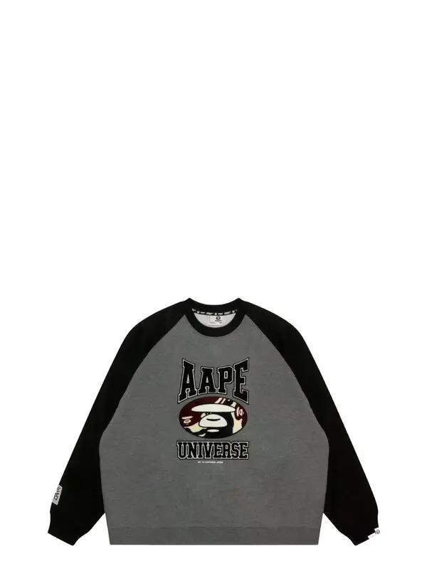 AAPE BY *A BATHING APE Moonface-detail Sweatshirt - Grey